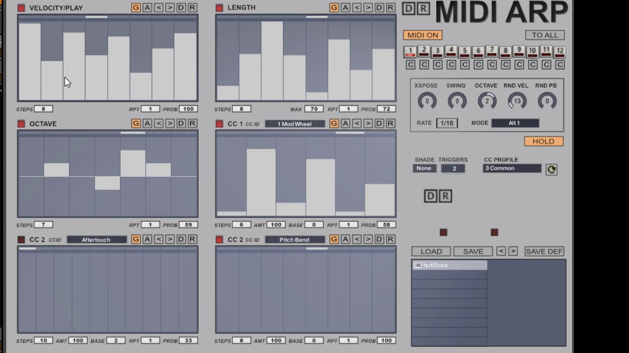Midi ARP with String Studio (requested) - YouTube