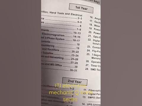 ITI Electronic mechanic Q Bank series - YouTube