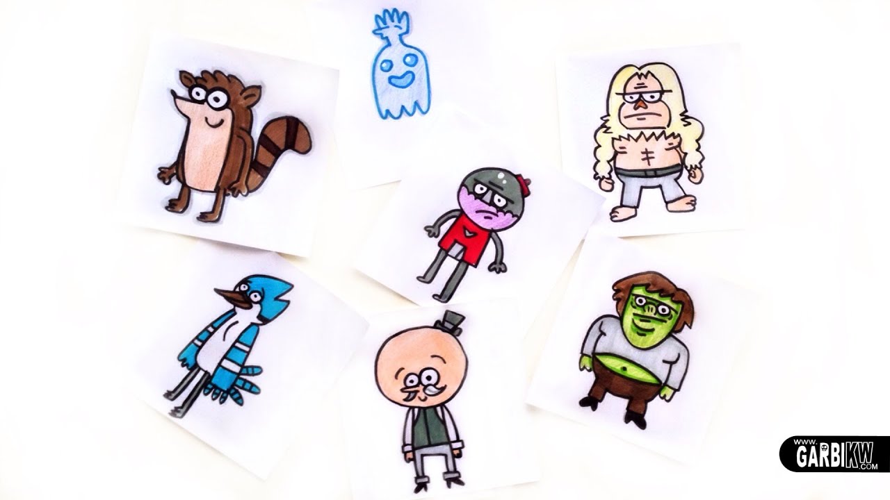 How To Draw Regular Show by Garbi KW - YouTube