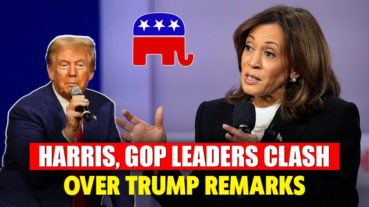 Harris, GOP Leaders Clash Over Trump Remarks - YouTube