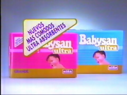 DiFilm - Publicidad Pañales Babysan Ultra (1994) - YouTube