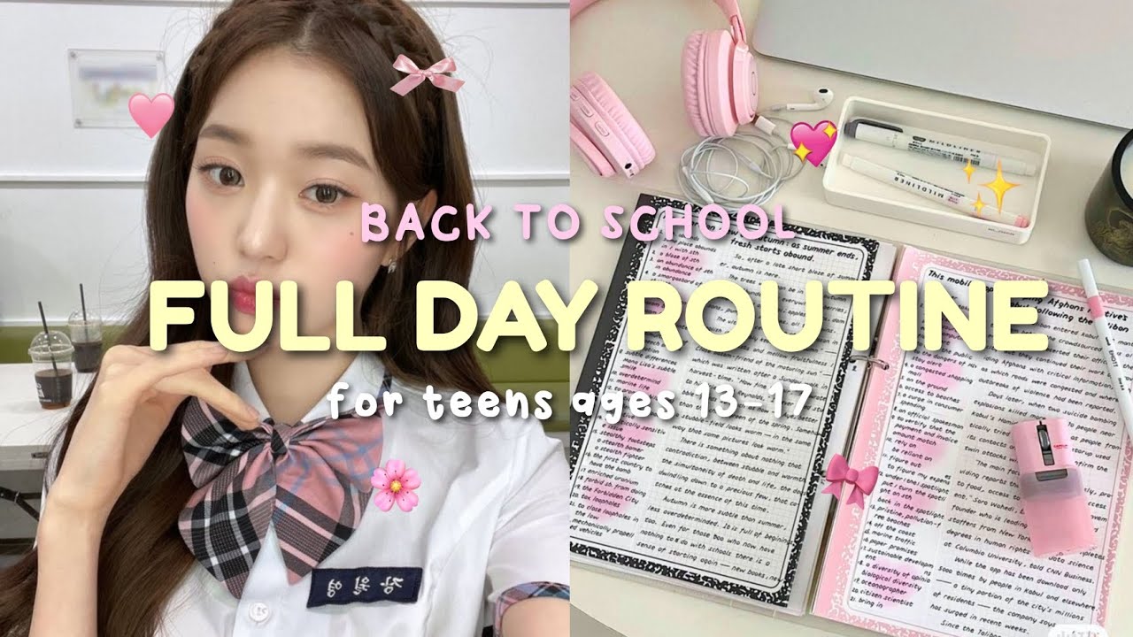 Full day routine for teens (Back to school)~step by step 🎒 - YouTube