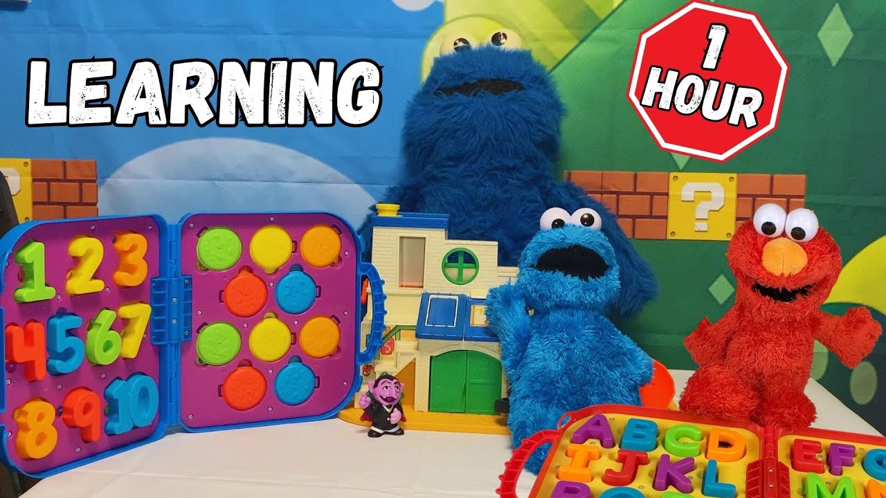 Fun Sesame Street Toys Learning Video For Kids - ONE HOUR Compilation ...