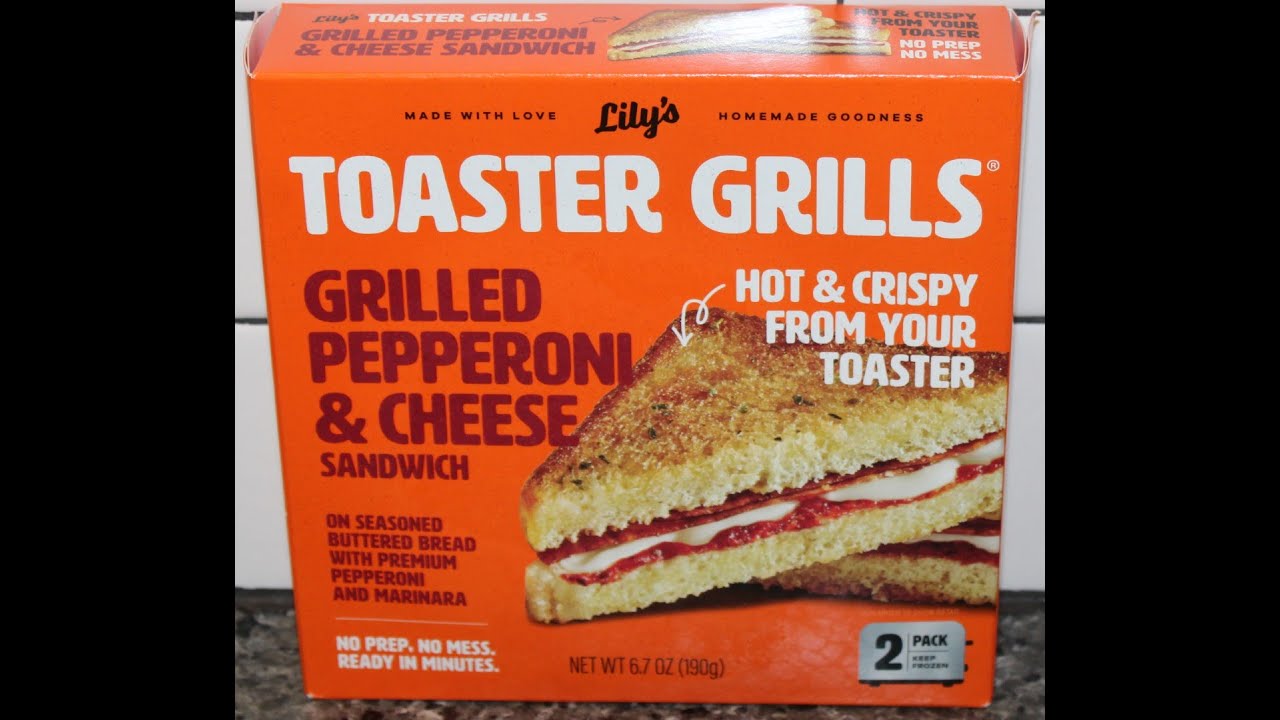 Lily’s Toaster Grills: Grilled Pepperoni & Cheese Sandwich Review - YouTube