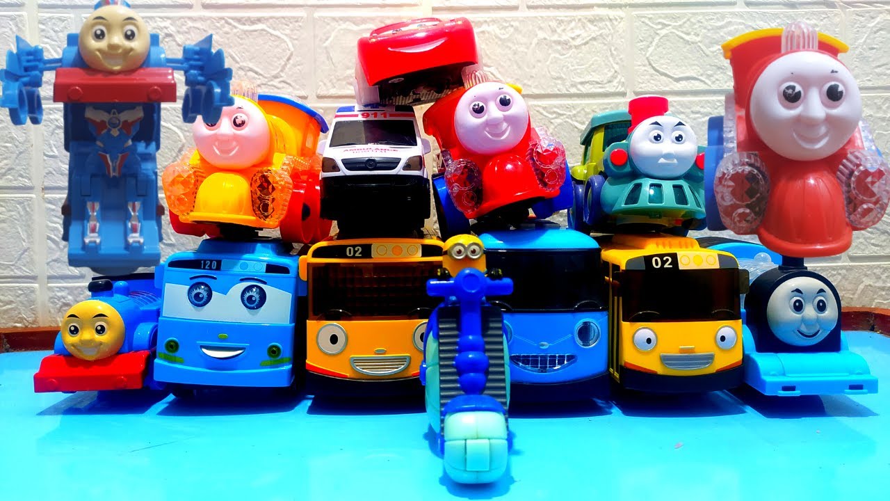 Kereta Thomas and Friends, Bus Tayo, Minions, Thomas Robot Dunia ...