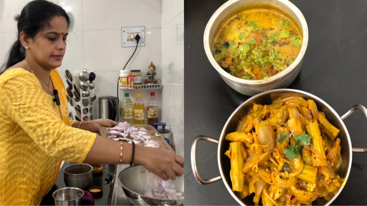 Sunday cooking | Milagu Seera Rasam | Kathrikkai Murugankkai Curry ...