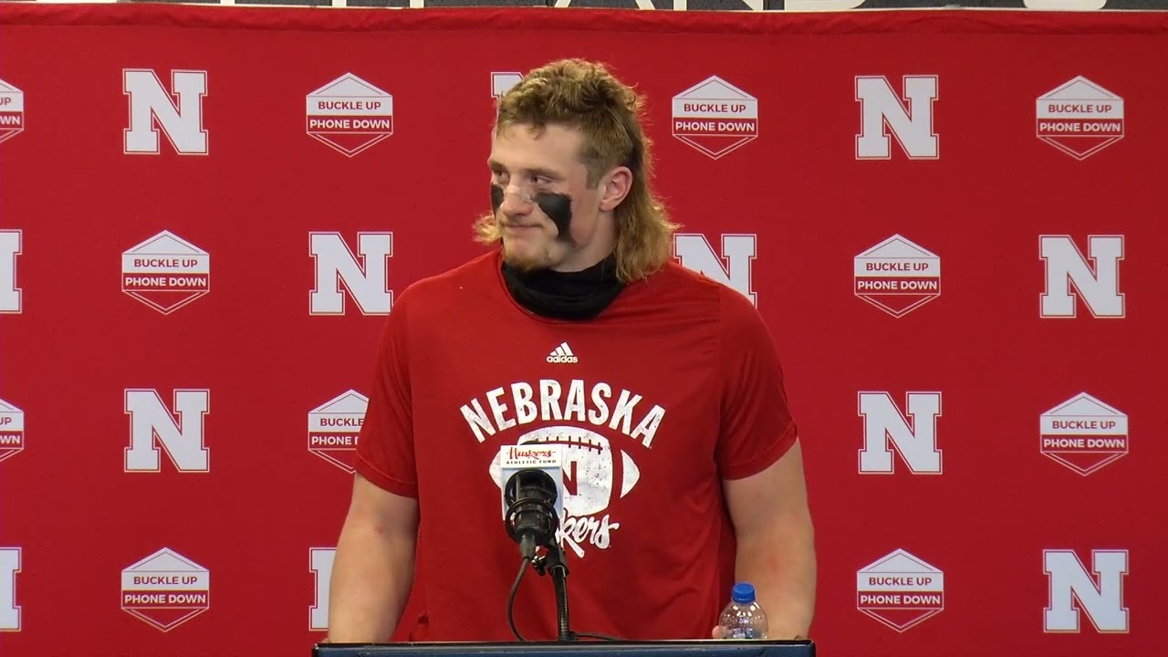 Nebraska tight end Travis Vokolek Wisconsin postgame - YouTube