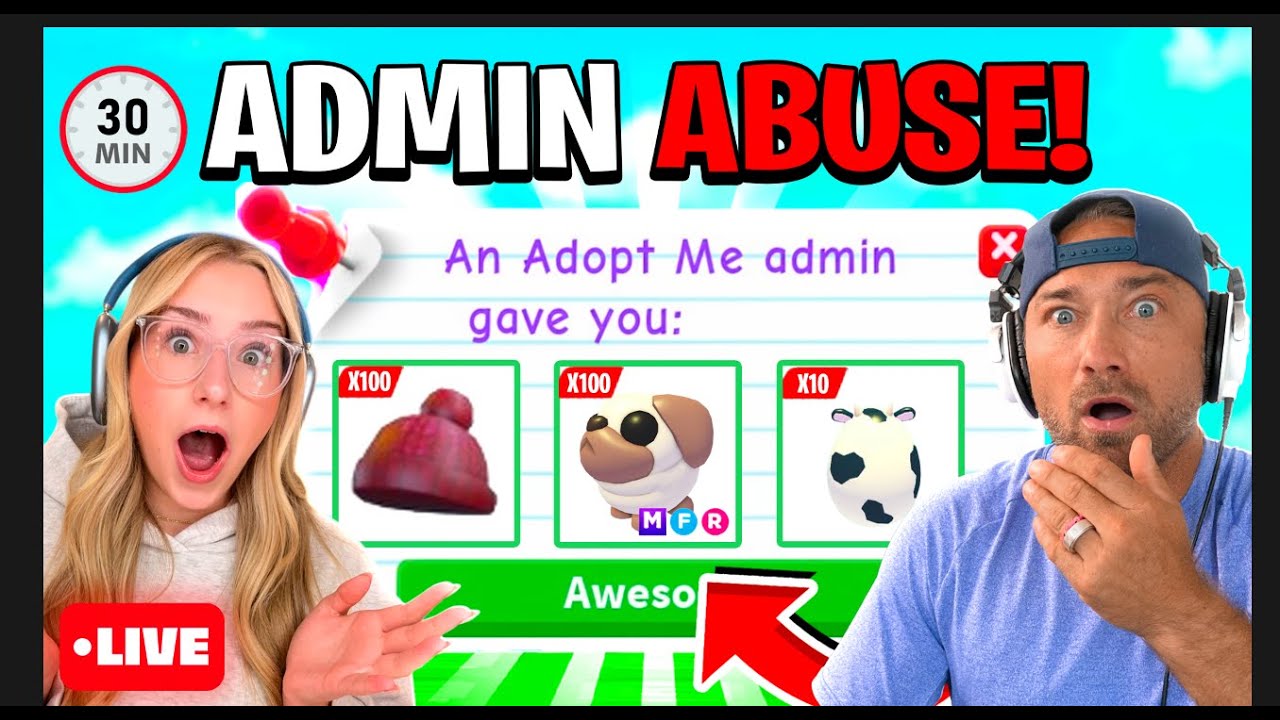 We Play the NEW Adopt Me Update + ADMIN ABUSE! LIVE!! - YouTube