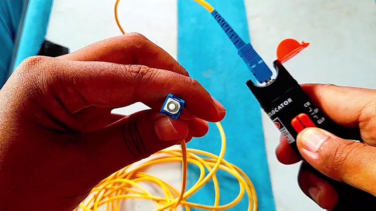 Cara Menggunakan Senter Laser Fiber Optic - Visual Fault Locator - YouTube