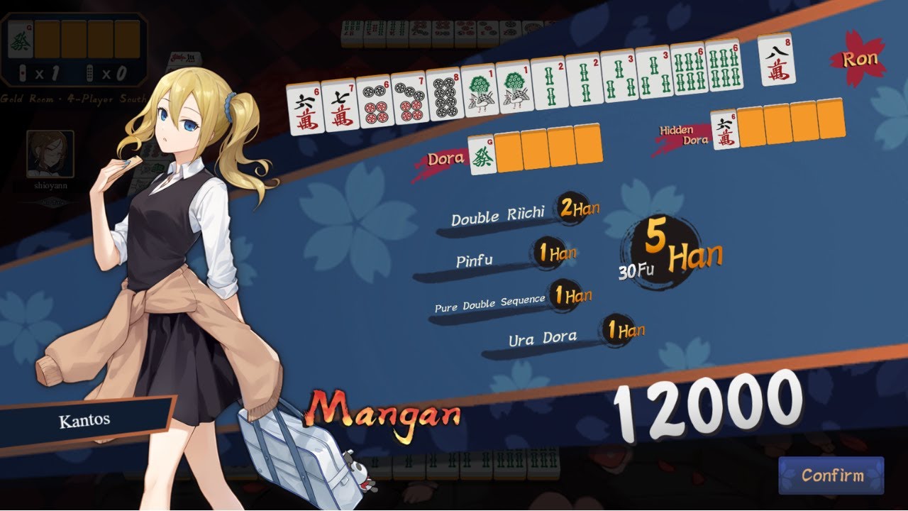 nice double richii, Double Riichi #3 | Mahjong Soul - YouTube