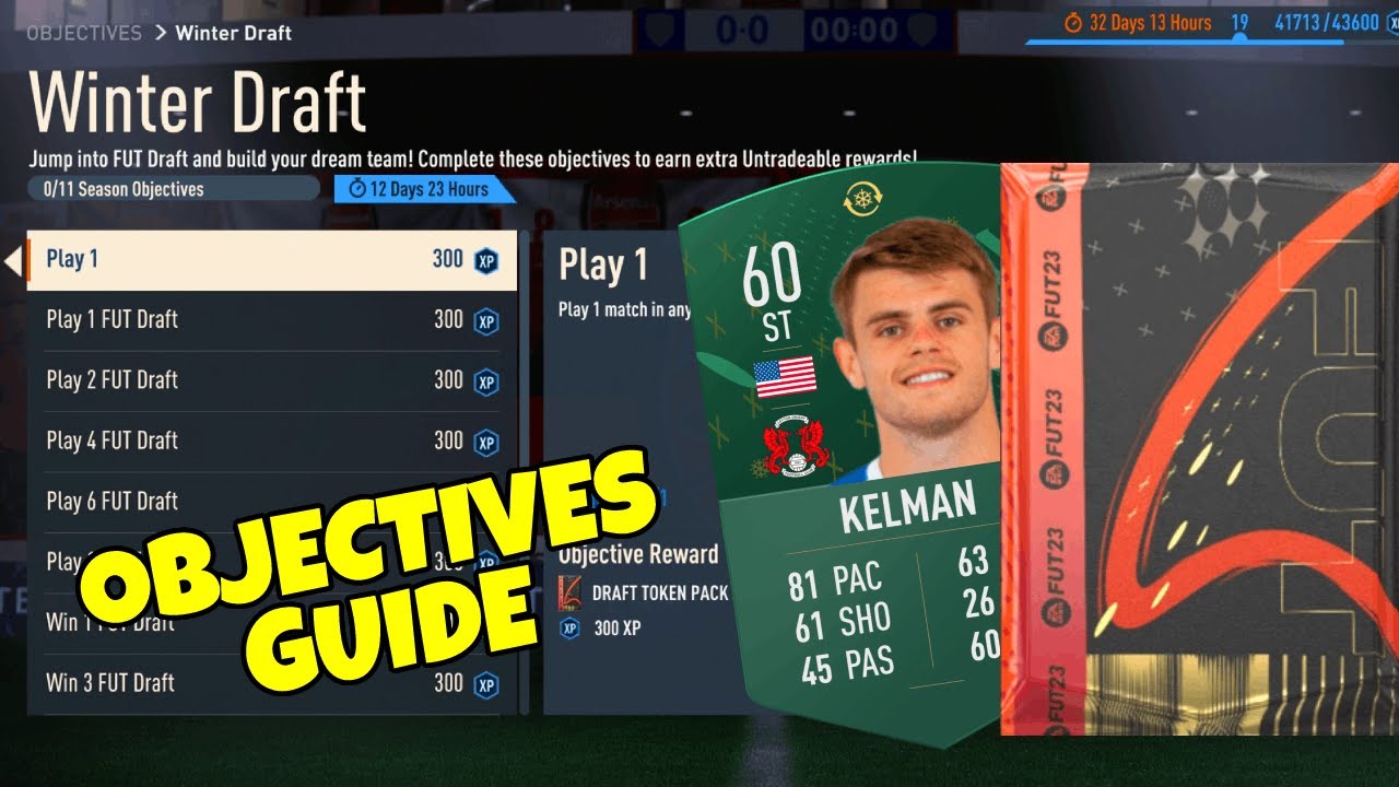 *NEW TOKEN* HOW TO COMPLETE WINTER DRAFT OBJECTIVES! - FIFA 23 Ultimate ...