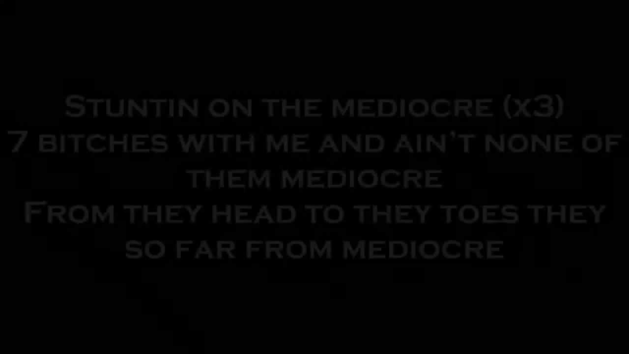 T.I ft Iggy Azalea - No Mediocre (Lyrics) - YouTube