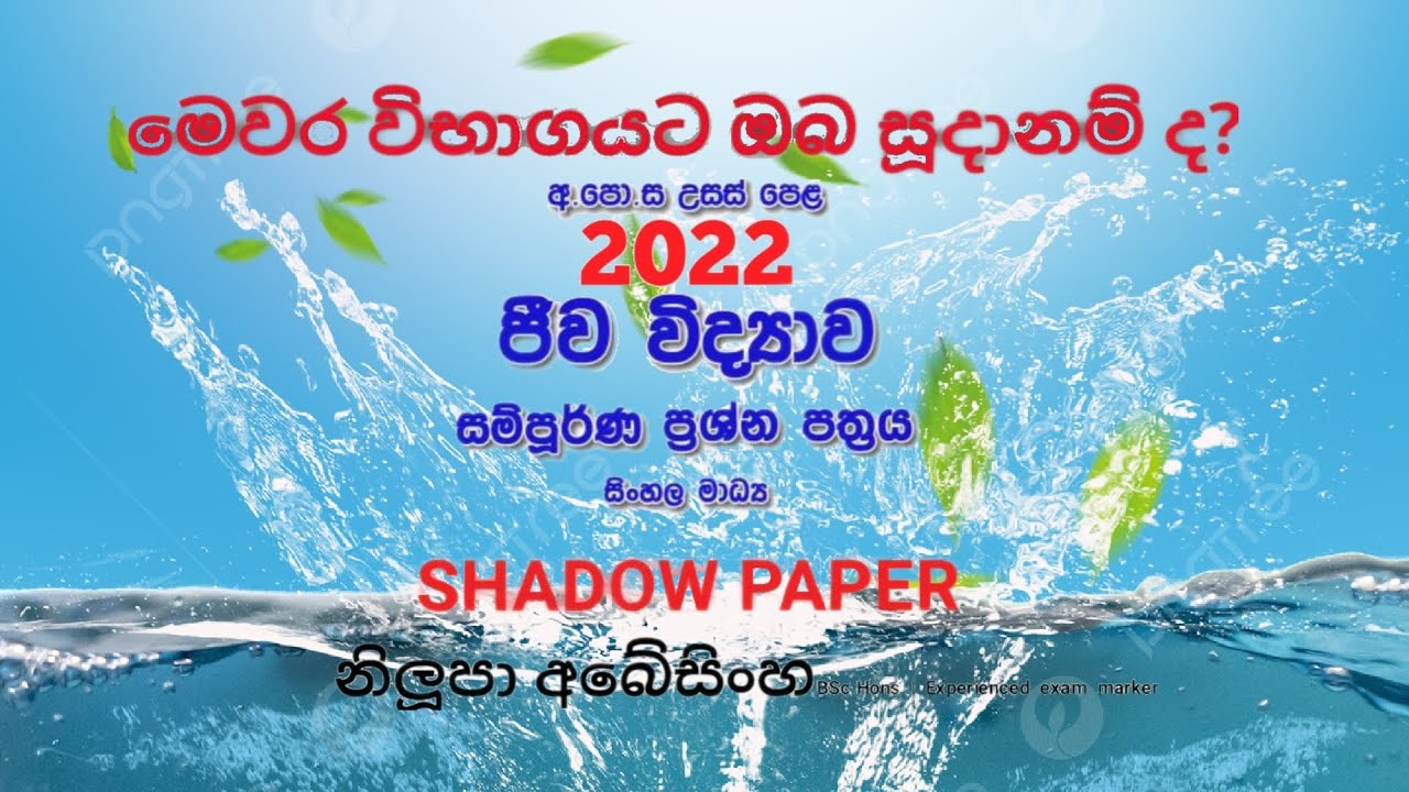 2022 AL Bio Shadow Paper, බැලුවොත් අනිවාර්යයෙන්ම A ඵකක් - YouTube