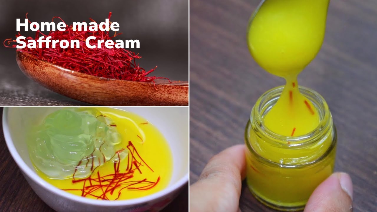 Home made Saffron Cream | Cream for Glowing Skin | Skin Brightening ...