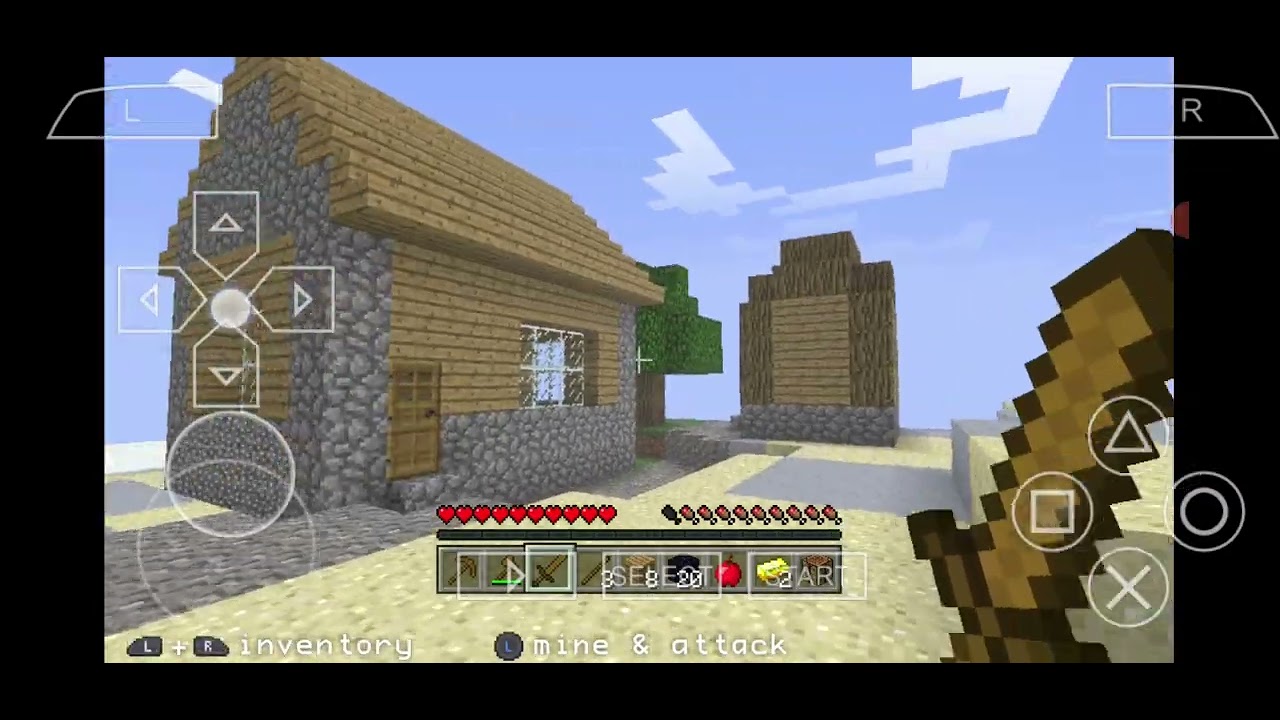 playing minecraft in ppsspp emulator😁😁|Minecraft gameplay|I am Kakashi ...