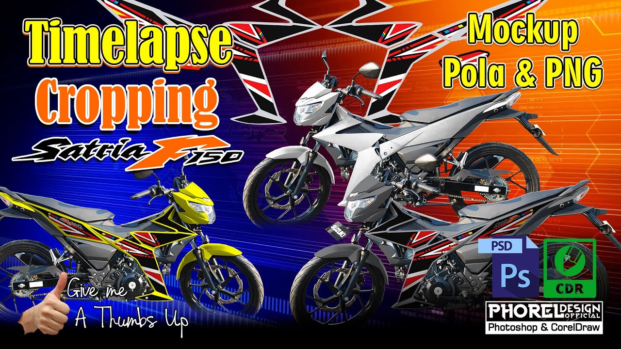 Timelapse Cropping Suzuki Satria F150 2020[Raider150]// Free Mockup ...