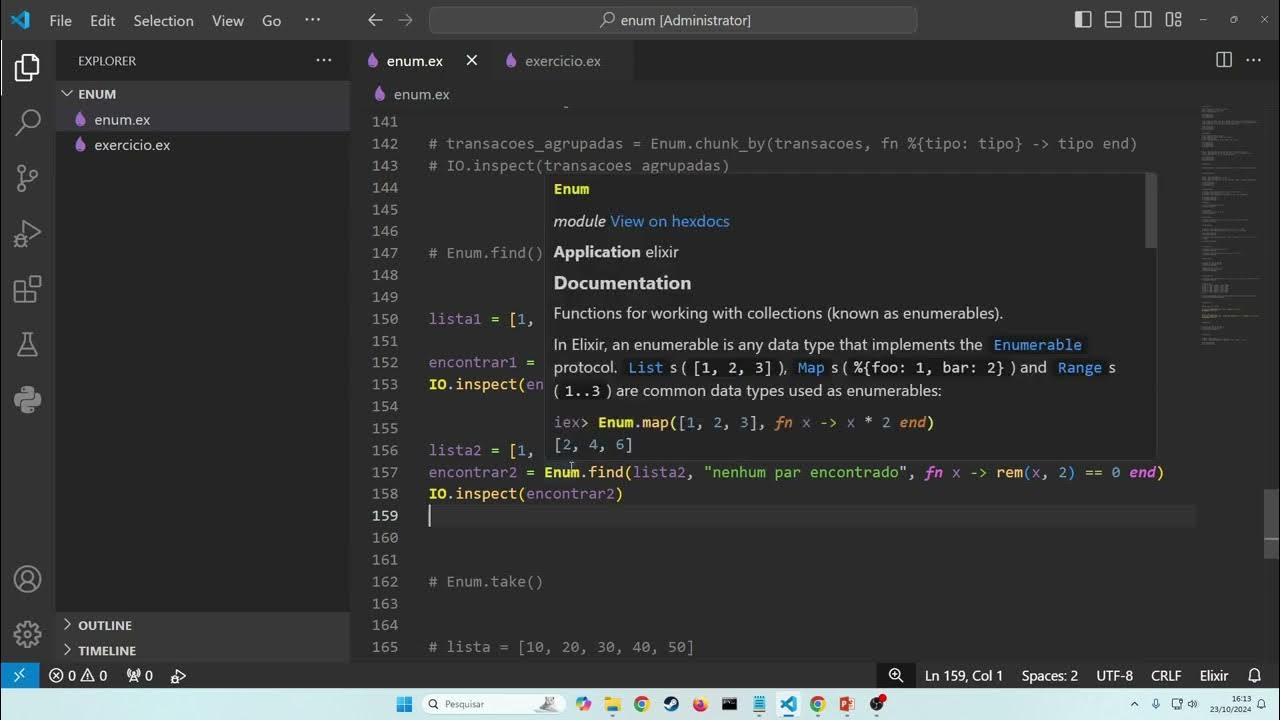 Elixir 9.2 - Enum (Parte 2) - YouTube