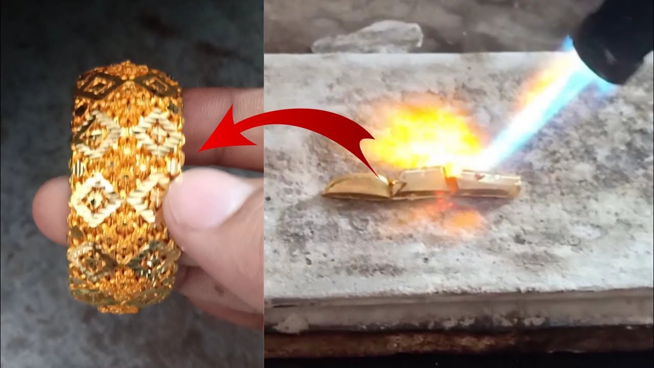 Amazing hand crafted jewelry from 24K hallmark gold - YouTube