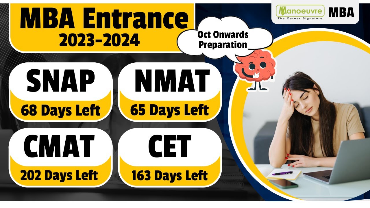 MBA Entrance - SNAP | NMAT | CMAT | CET - October Onwards Preparation | Complete Study Materials ...