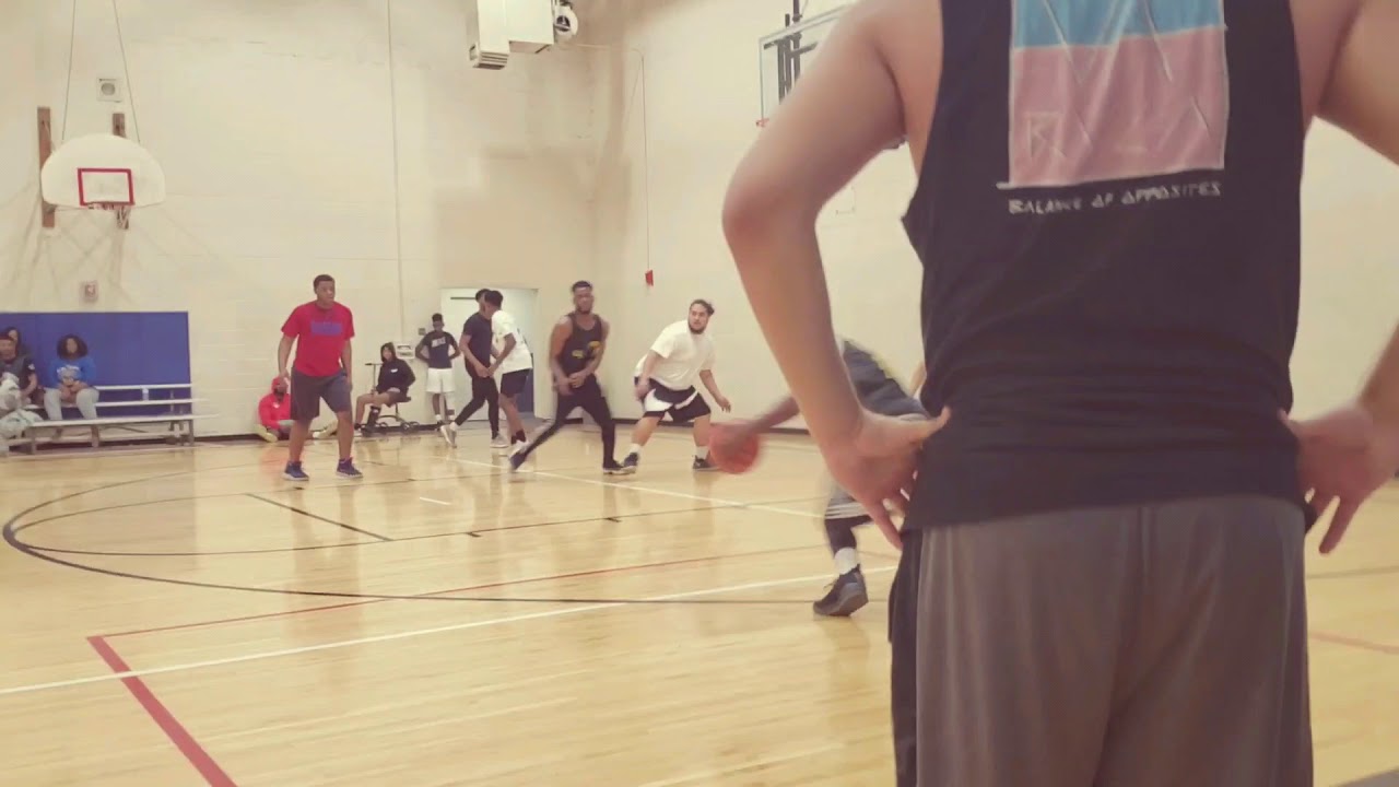 2 dribble Hop step dunk - YouTube