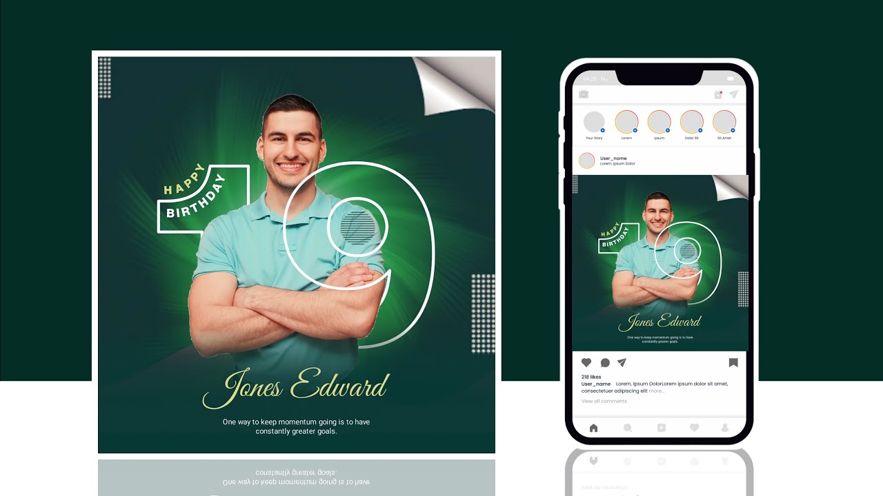 How to Design Birthday Flyer in Pixellab | Flyer Design Tutorial ...