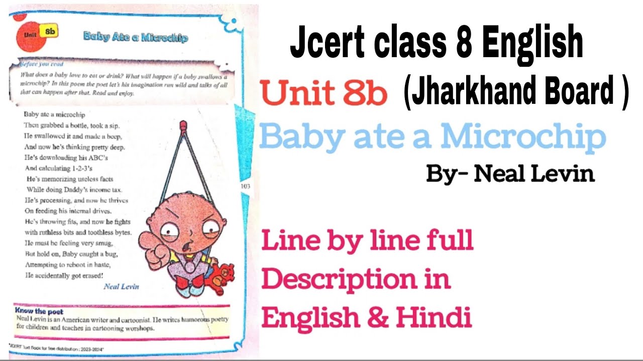 Jcert class 8 English Chapter - 8b Baby ate a microchip full ...
