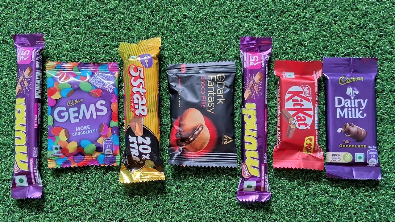 Dark fantasy vs Dairy Milk vs 5star vs Munch vs Gems vs Cadbury Dairy ...