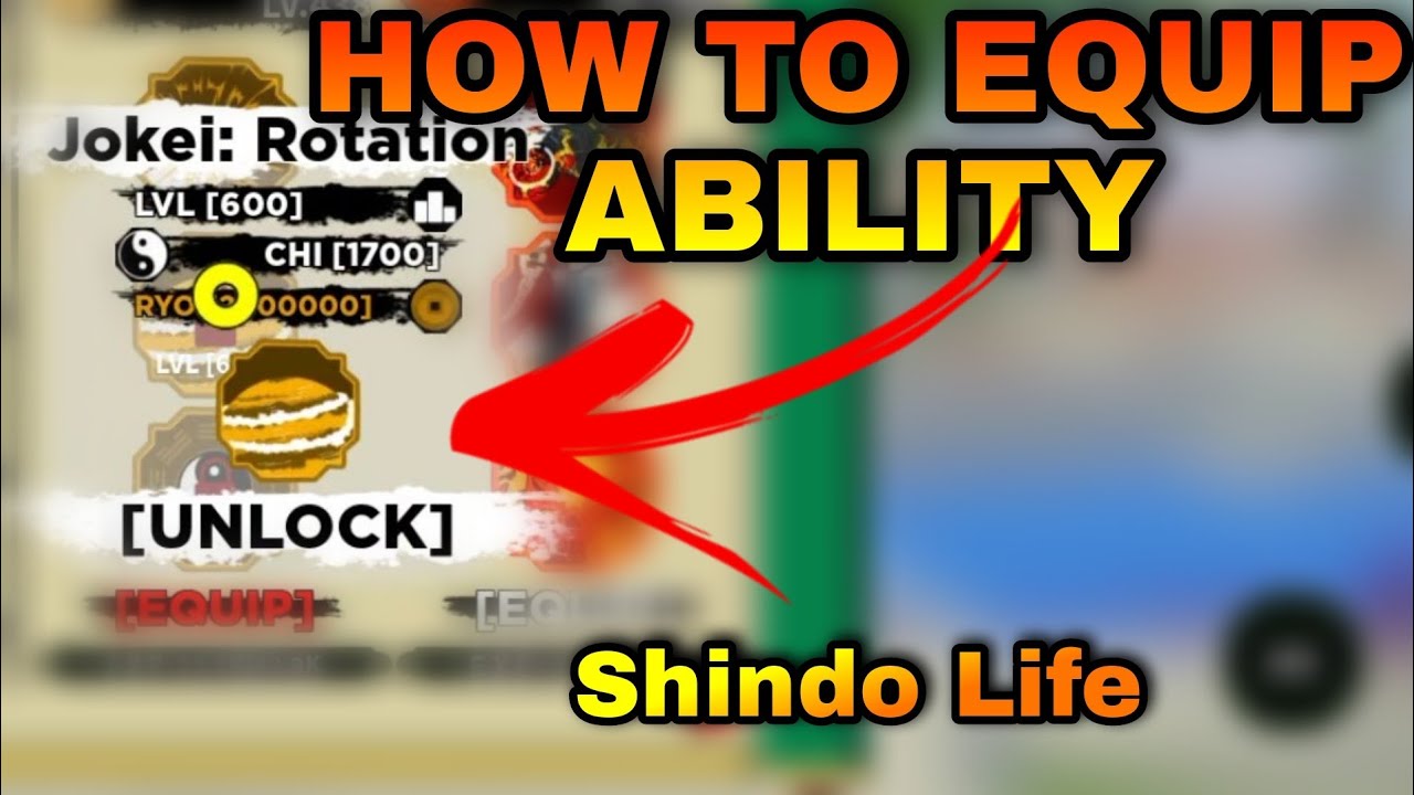 How To Equip Ability In Shindo Life In Mobile | Shindo Life Guide - YouTube