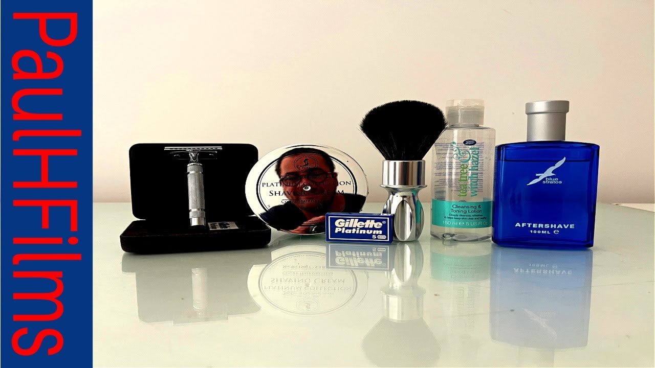 Gillette Heritage DE Razor | T.O.B.S Platinum Collection Shaving Cream ...
