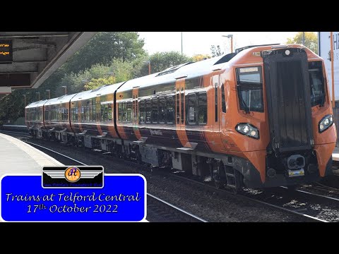 Trains at Telford Central railway station (17/10/2022) - YouTube
