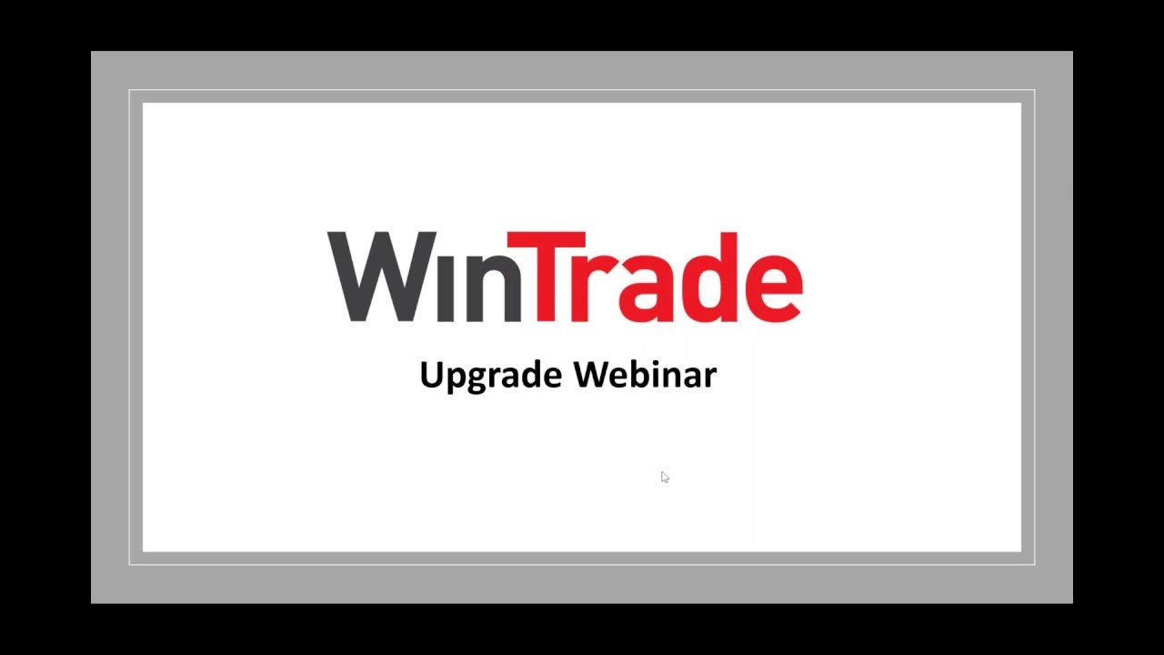 WinTrade Upgrade Demonstration - YouTube