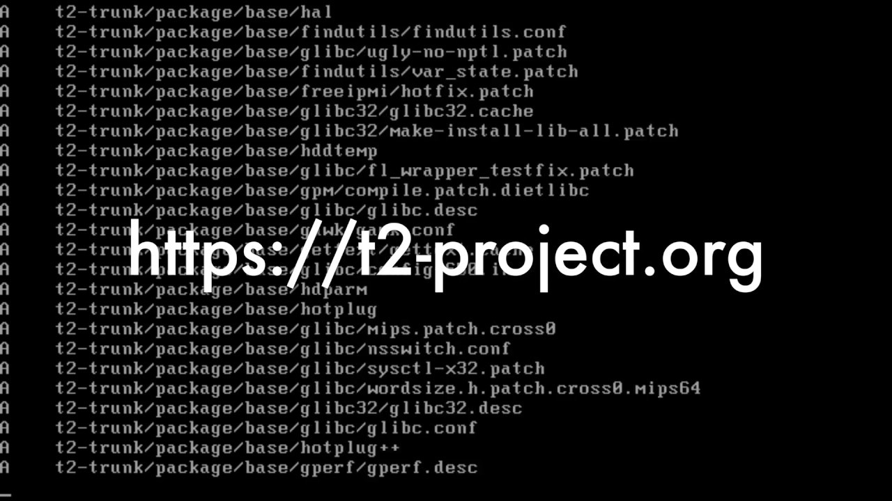 Installing T2 SDE Linux, 5 minutes, 4k - YouTube