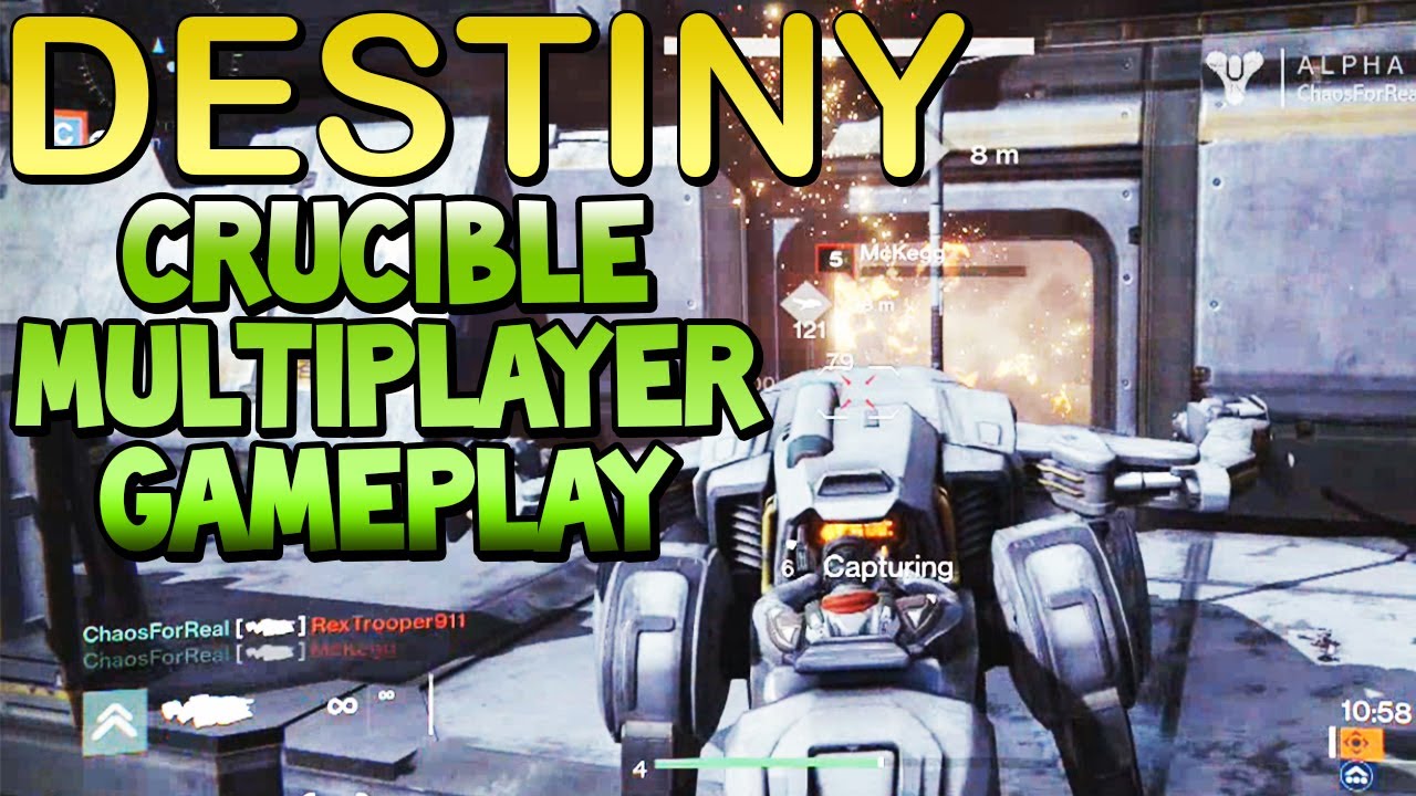 DESTINY - "Crucible Multiplayer Gameplay" TANK RAMPAGE!! Alpha "PS4 ...