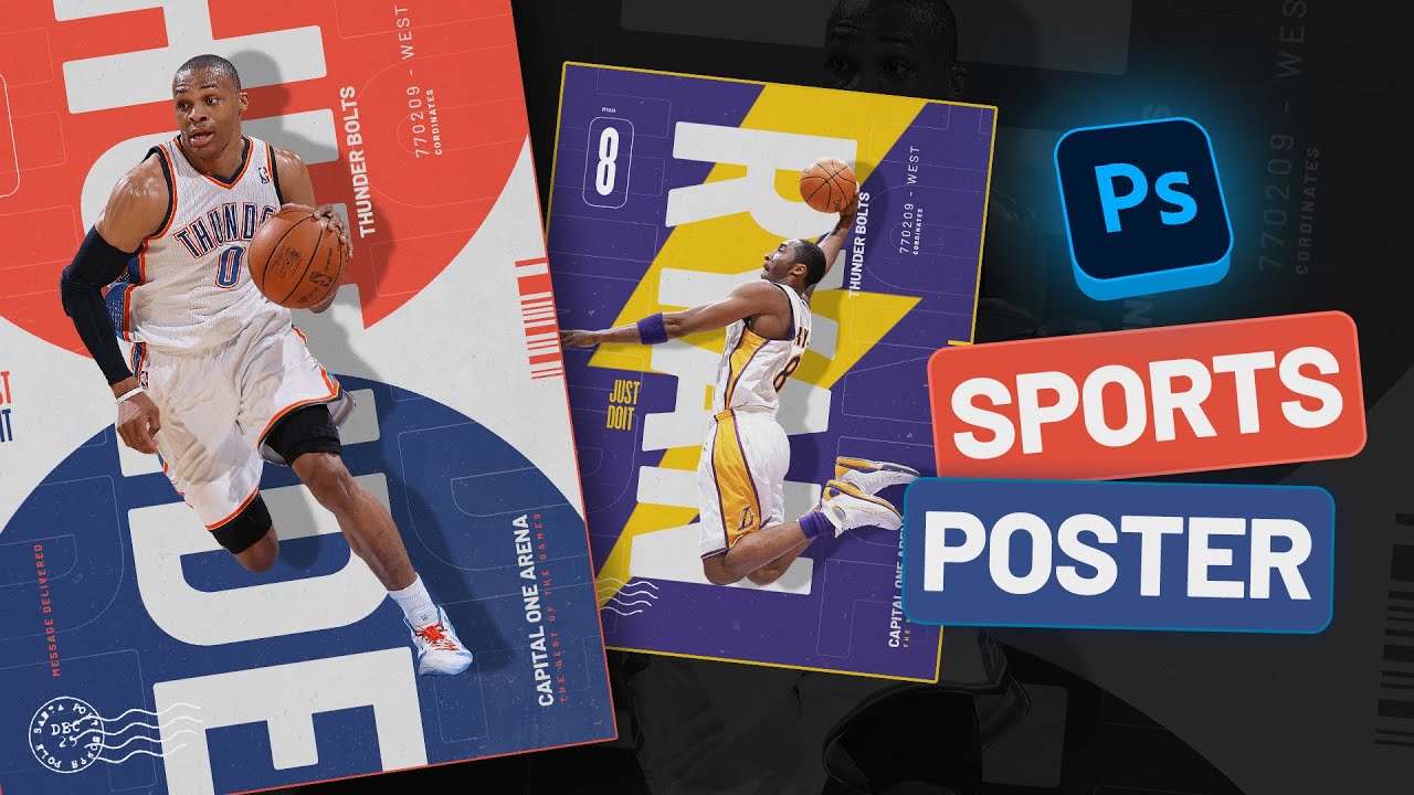 Create PRO Sports Poster Design in Photoshop - Photoshop Tutorial ...