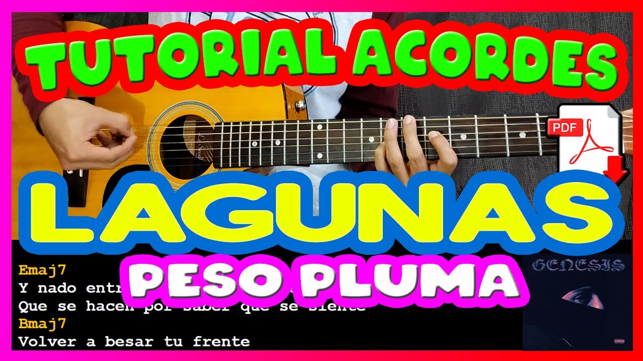 LAGUNAS Peso Pluma x Jasiel Nuñez Tutorial Guitarra - Acordes - Letra ...
