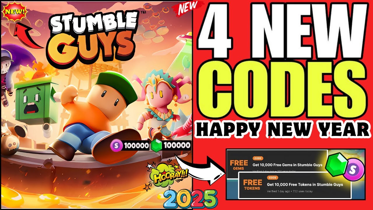 🎄WINTER CODES🎄STUMBLE GUYS CODES JANUARY 2025-GEMS, TOKENS, PRIZE BOXES - YouTube