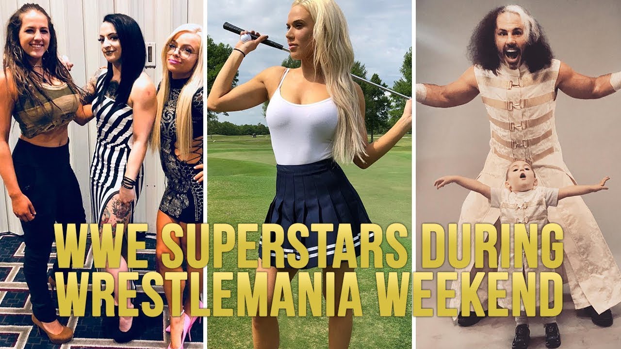 WWE Superstars During WrestleMania Weekend (PHOTOS) - YouTube