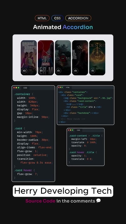🎉 Create an Animated Accordion Using HTML & CSS3! 🔥 #shorts #shortsvideo #video #coding #fyp ...