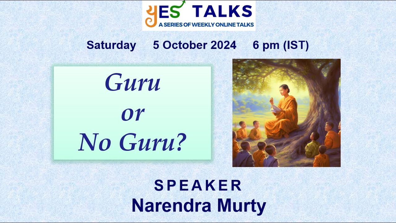 'Guru or No Guru?' - a talk by Narendra Murty | YES Talks - YouTube