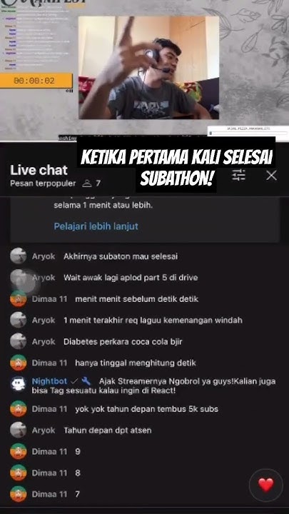 Menamatkan Subathon! #streamer #ngakak #manifest - YouTube