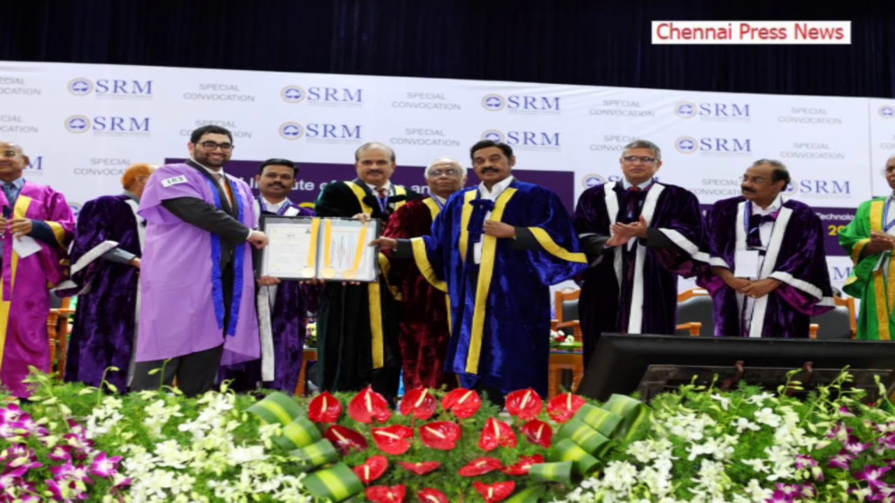 SRM Institute of Science & Technology Special Convocation – 2019 held at Kattankulathur, Chennai ...