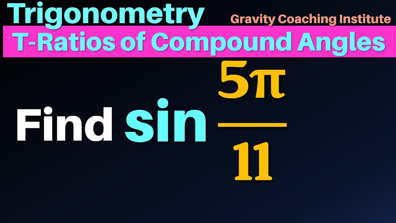 Find the value of sin⁡ 5π/12. | Find sin 5pi / 12 | Class 11 - YouTube