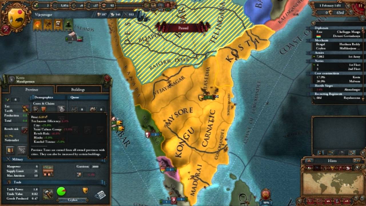 Europa Universalis 4: Unifying India! - Episode 3 - YouTube