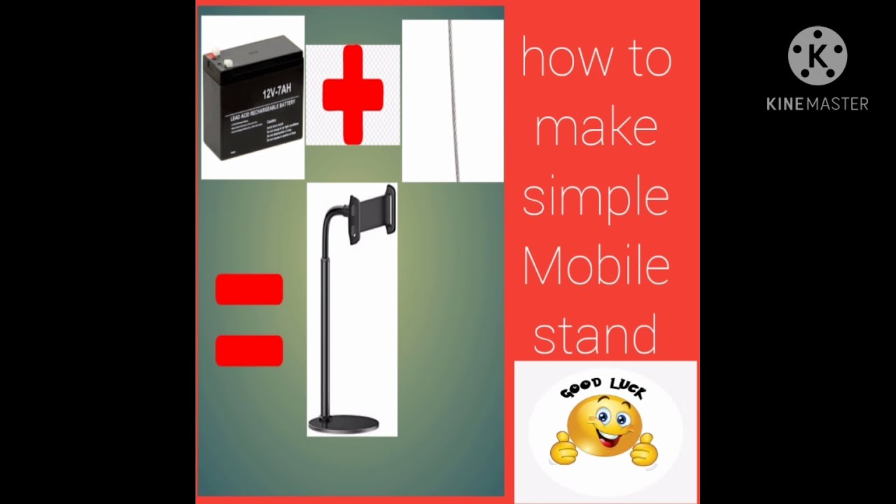 How to make simple Mobile stand at home 🏡☺️ - YouTube