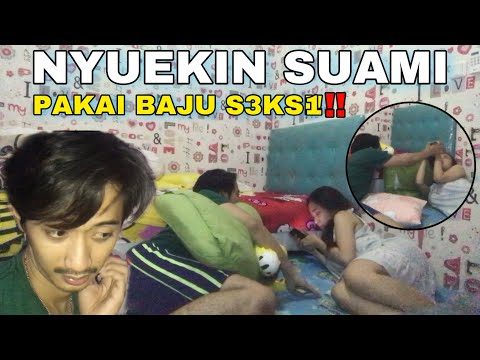 PRANK CUEKIN SUAMI PAKAI BAJU S3KS1! Reaksinya bikin gemes.