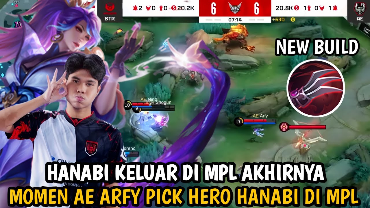 MOMEN AE ARFY PICK HERO HANABI DI MPL! ALTER EGO VS BIGETRON MATCH 1 ...