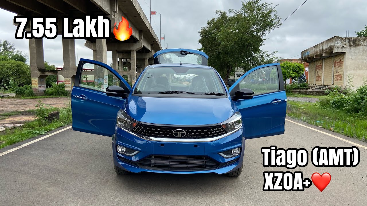 All New Model Tata Tiago AMT (XZOA+) Second Top || Better Than Swift ...