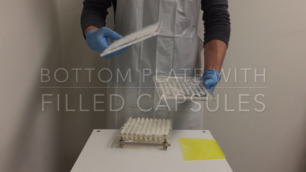 Capsule-O-matic Capsule Filling Machine Board, Part 3, Filling Powder ...