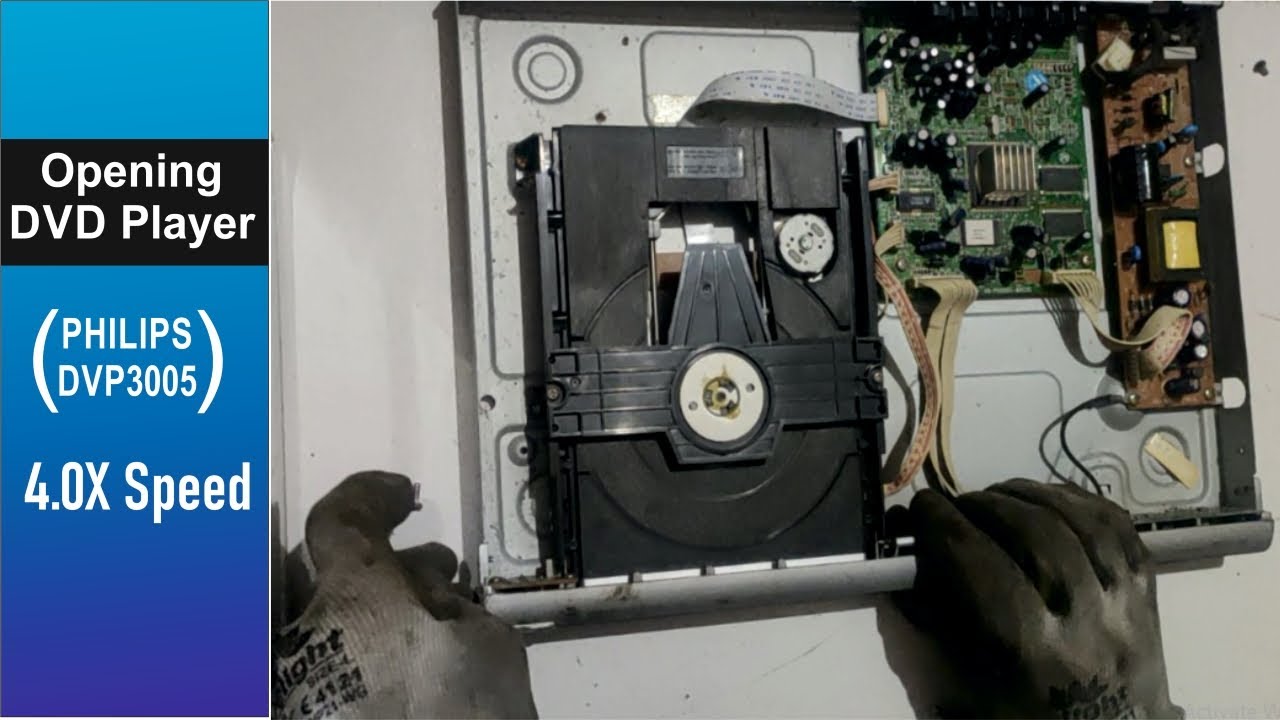 Opening DvD player Philips DVD 3005 (4.0x Speed) - YouTube