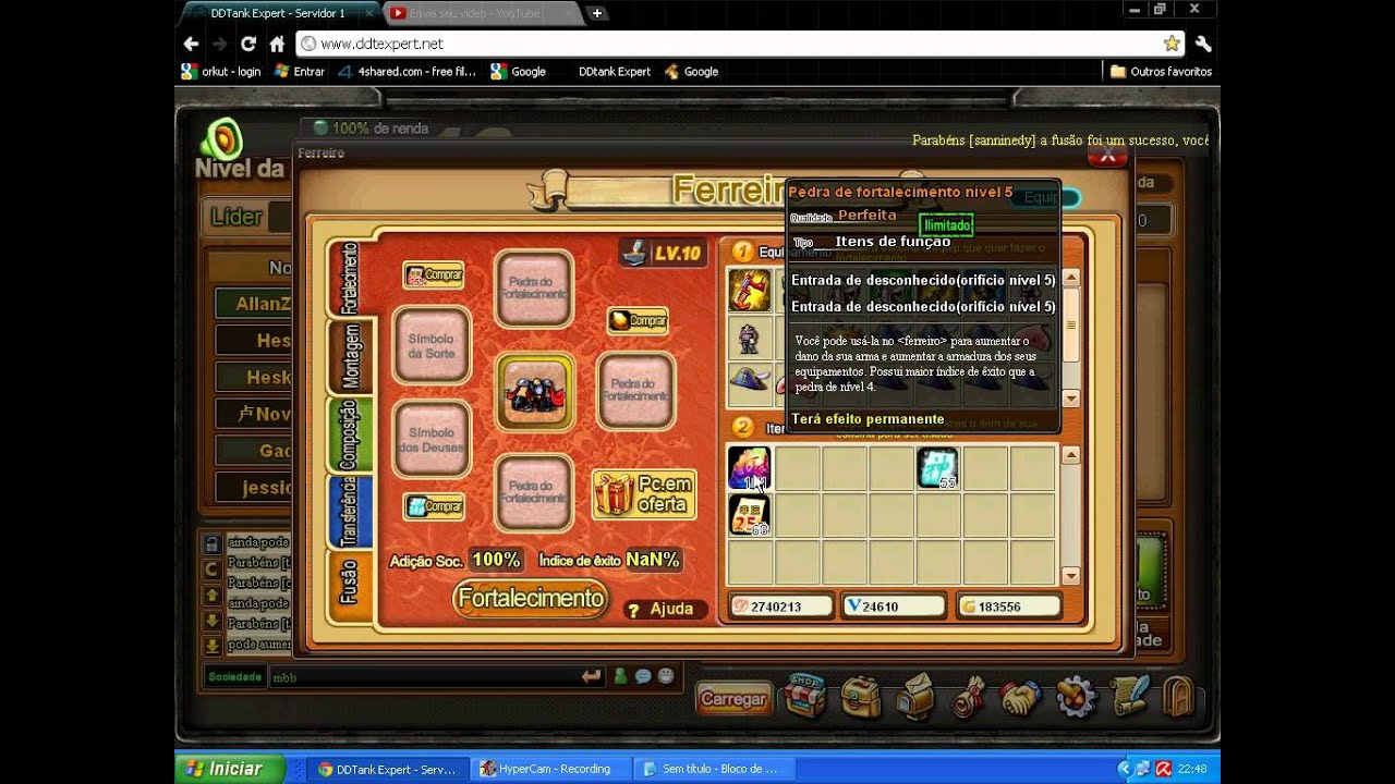 DDTank - Upando Roupa +12 - YouTube